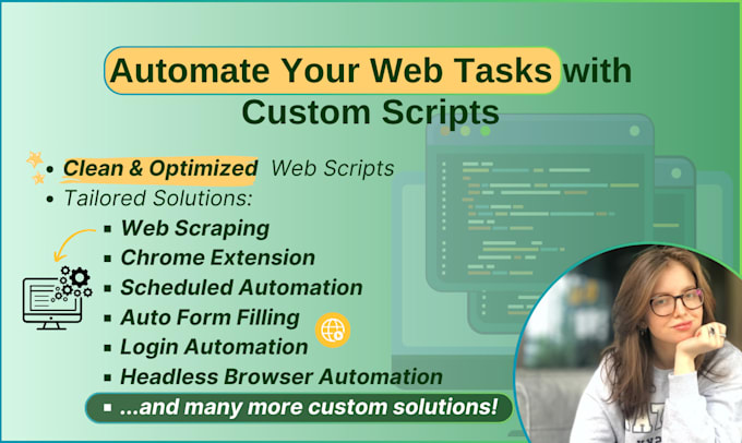 Automate Your Web Tasks With Custom Scripts Or Ai By Zeynepaslierhan