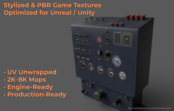 Texture high quality ar vr or game assets, unity, ue5, other by Darragh ...