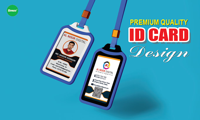 Design professional id cards, press pass and lanyards by Designer ...