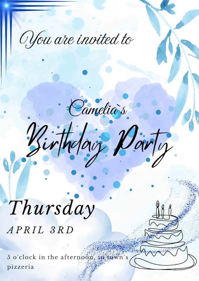 Doing customised designs for all types of invitations by Maraaa28 | Fiverr