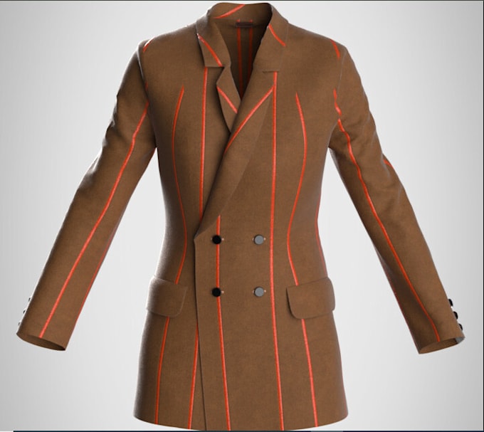 Design realistic 3d clothing mesh for second life, 3d tracksuit with ...