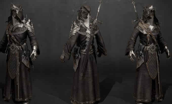 Create custom skyrim model,fallout model,3d armor,3d model,custom mod ...