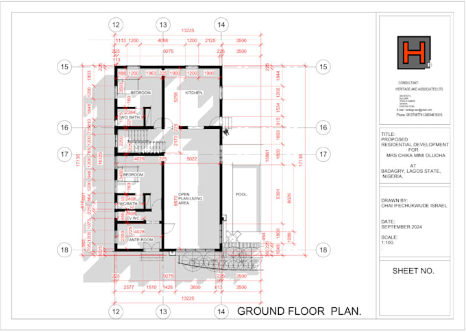 Draw and redraw 2d and 3d floor plan, house plan and elevation on autocad, revit by Israel_11 ...