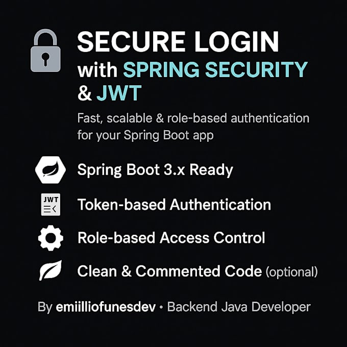 Implement secure login with spring security and jwt by Emiliofunesdev ...