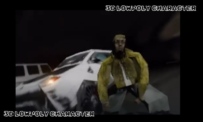Design retro psx ps1 n64 style 3d character model 3d animation in ps1 ...