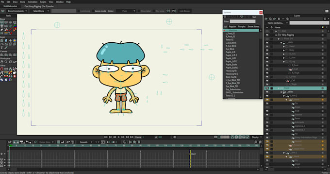 Do character rigging for 2d animation, kids in moho pro by Dinphan | Fiverr