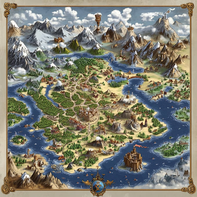 Do cartography dnd fantasy world map game, rpg campaign battle ...