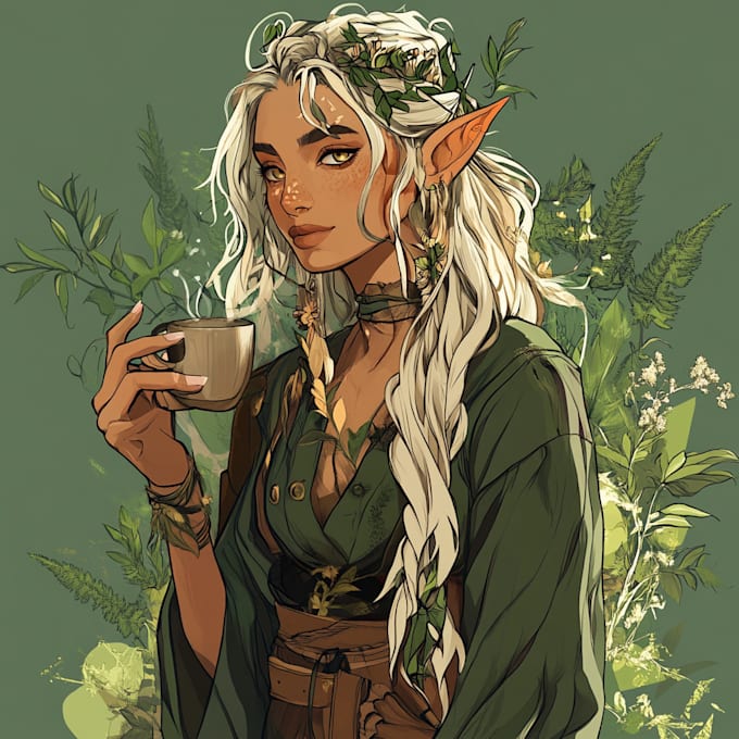 Do a beautiful fantasy, dnd character portraits by Lesleegarner | Fiverr