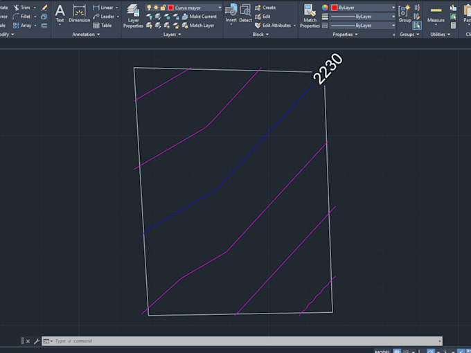 Topographic autocad plan and revit 3d model by Felitix | Fiverr