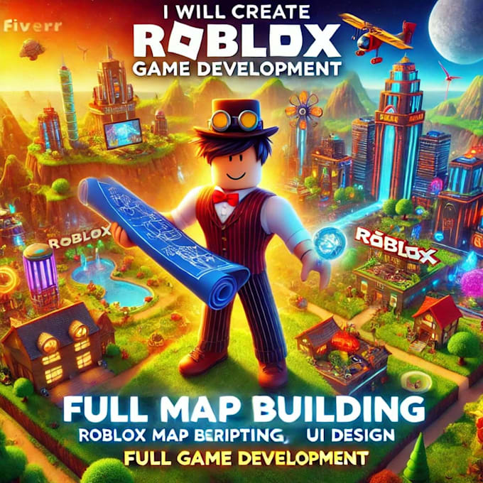 Create full roblox game, full roblox game development roblox map roblox building by Azzabol | Fiverr