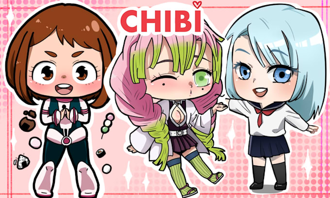 Draw custom chibi characters for you by Mauro_huang | Fiverr