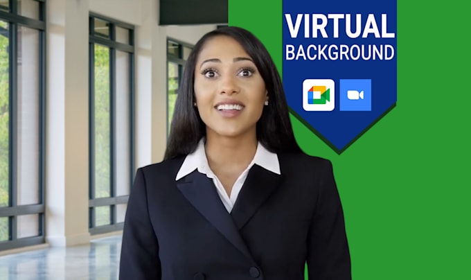 Design stunning custom zoom google meet virtual background in 6 hours ...