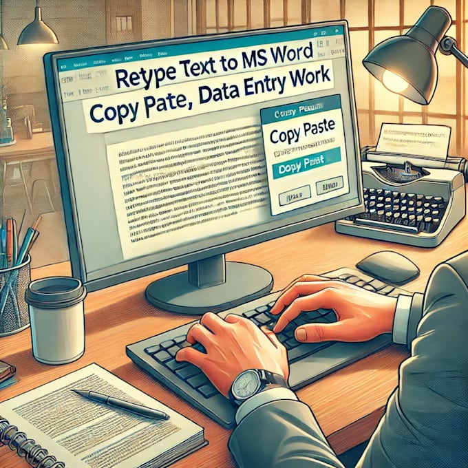 Ms word retyping work by Man_sun | Fiverr