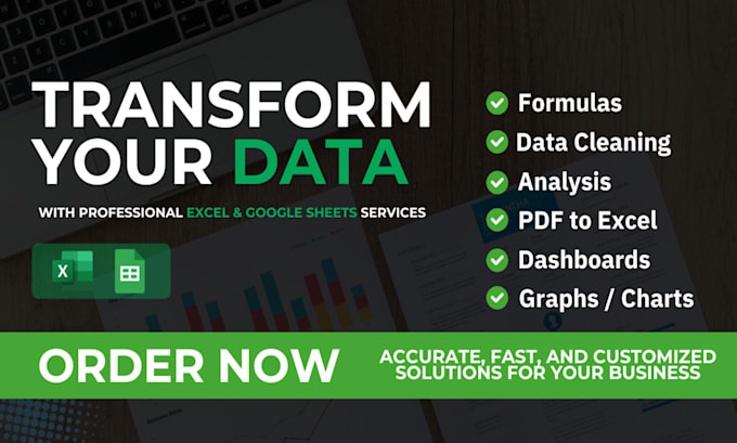 Clean, sort, merge, and visualize data in excel by Palmermcqueen | Fiverr