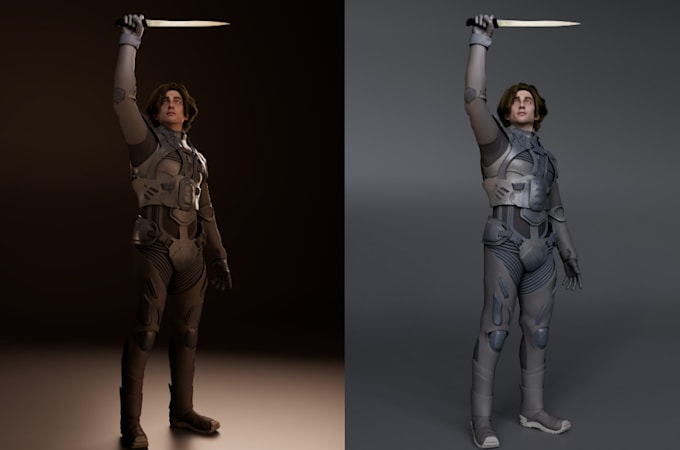 Create a 3d game character with ue5 control rig and unity orc ready texture by Evanslos | Fiverr