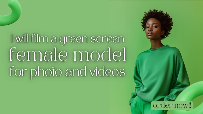 Film a greenscreen female model for photo and videos by Ellalucas4u ...