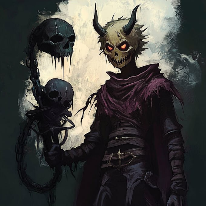 Draw a fantasy horror character and concept art by Lymbubess | Fiverr