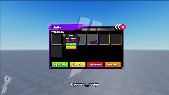 Create professional roblox ui 2y exp by Youssefmomo2 | Fiverr