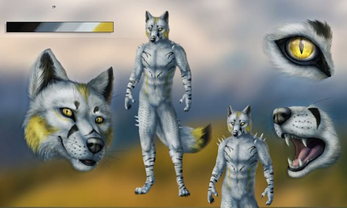 Draw furry reference sheet furry art ref sheet character reference ...