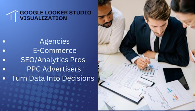 Design a professional looker studio or google data studio dashboard for ...