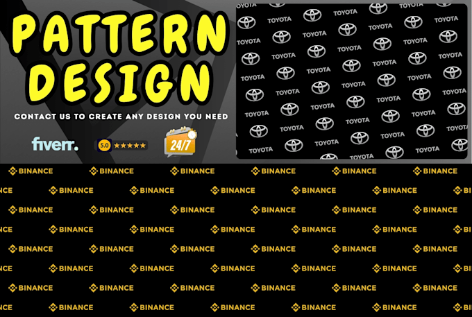 Design logo initials seamless luxury monogram patterns by Tonymixy | Fiverr