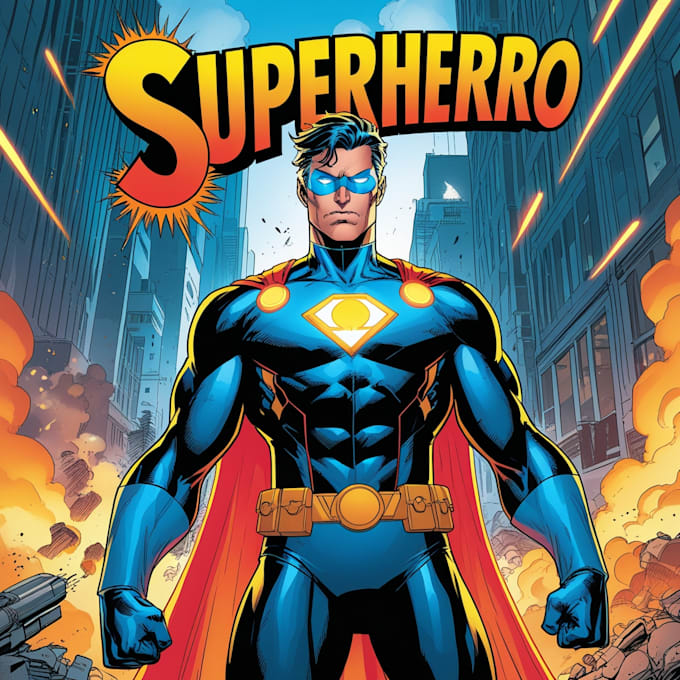 Draw your superhero character in comic style by Jeremrk | Fiverr