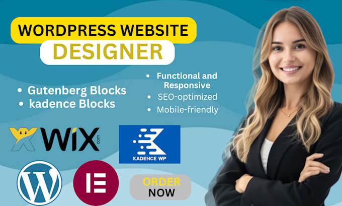 Build responsive website with kadence using gutenberg, spectra, blocks kadence by Carroll_02 ...