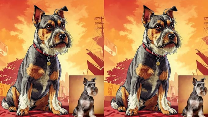 Gta cartoon character style vector art illustration from your photo by ...