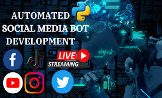 Develop automated instagram api bot, tiktok bot, youtube bot, twitter ...