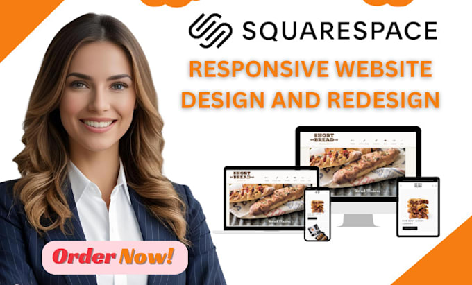 Create build squarespace landing page design custom squarespace website redesign by Uniqueweb6 ...