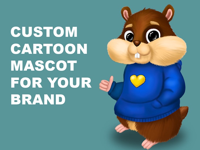 Custom cartoon character mascot for your brand by Katerashevskaya | Fiverr