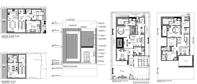 Your autocad draftsman 2d elevation framing plan architect 2d plans ...