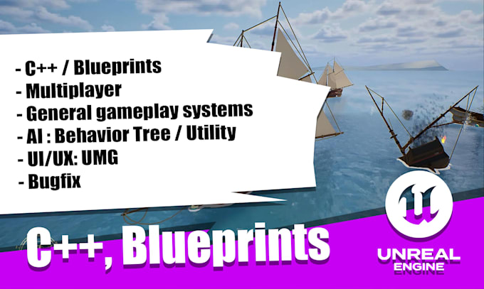 Fix or develop unreal engine blueprints features by Jimmyue | Fiverr