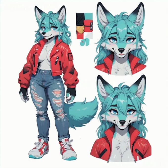 Draw furry reference poses,reference sheet maker furry reference sheet ...