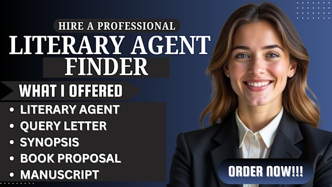 Find you a active literary agent synopsis book proposal query letter ...