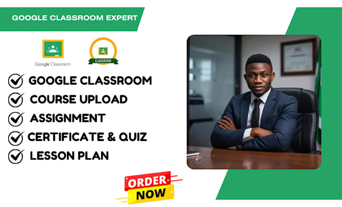 Setup and manage your online course, course curriculum on google classroom by Max_jhn | Fiverr