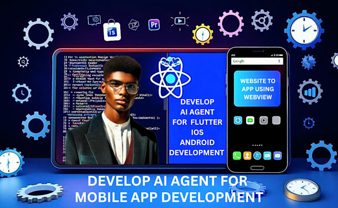Develop flutterflow ai agent mobile mvp app development ios android native app by Damis_ciph ...
