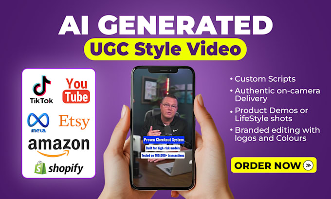 Create high converting ai ugc ads for your brand by Victorcayu | Fiverr