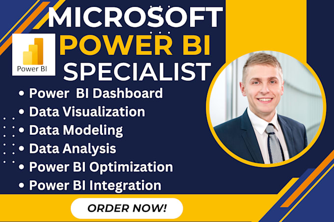 Be your power bi expert to create power bi dashboard data visualization ...