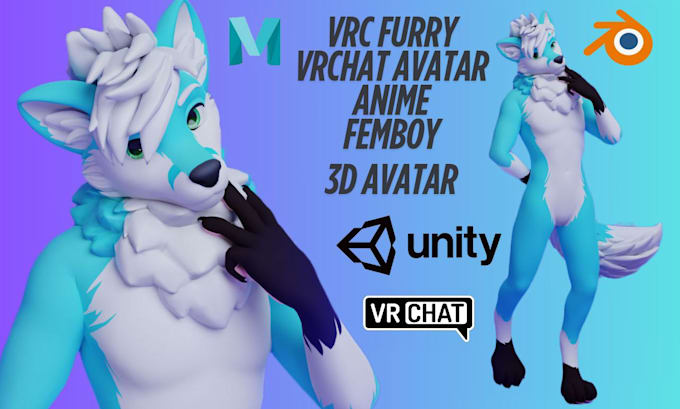 Create 3d vrchat avatar, furry avatar, 3d custom avatar, vrc avatar, vrc furry by Achiever_leo ...