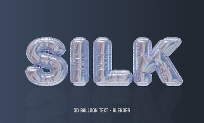 Create 3d balloon text design for social media, branding or album ...