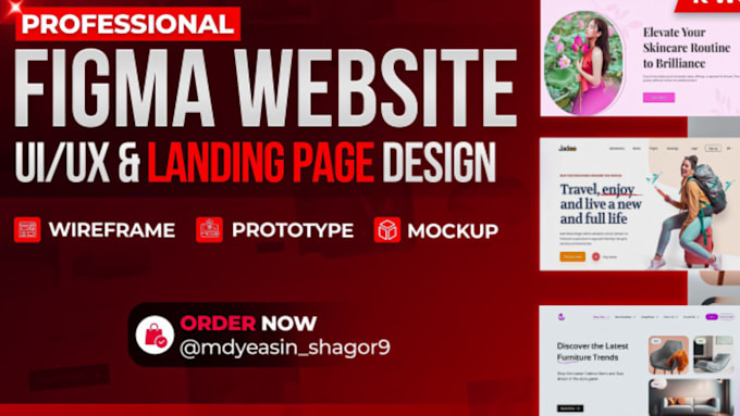 Design modern figma website, website mockup, figma wireframe website by ...