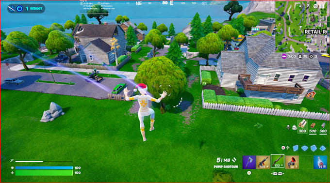 Construye el mapa de fortnite, rojo vs. azul, mapa del juego del calamar, mapa de magnate, juego ...