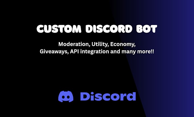 Create a custom discord bot by Gsampath25 | Fiverr