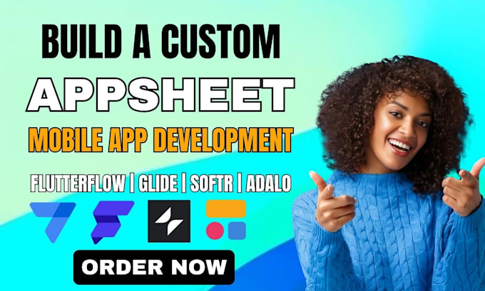 Develop appsheet glide softr adalo flutterflow no code mobile app or mvp web app by Frank_arno ...