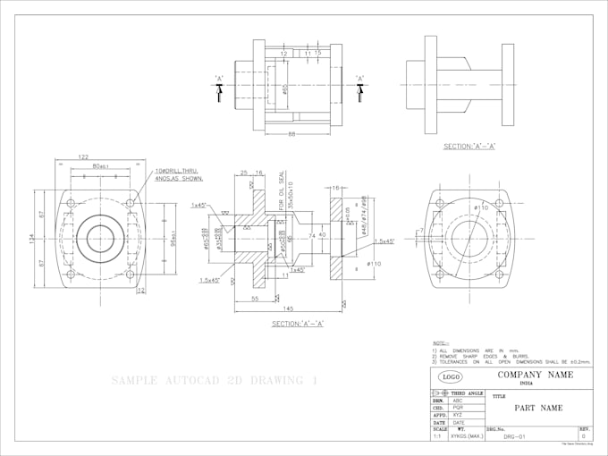 Create professional autocad 2d 3d drawings by Cad_design_exp | Fiverr