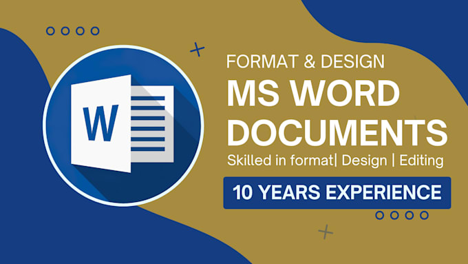 Format, design, edit, create and fix ms word documents by Qaisar_nazeer | Fiverr