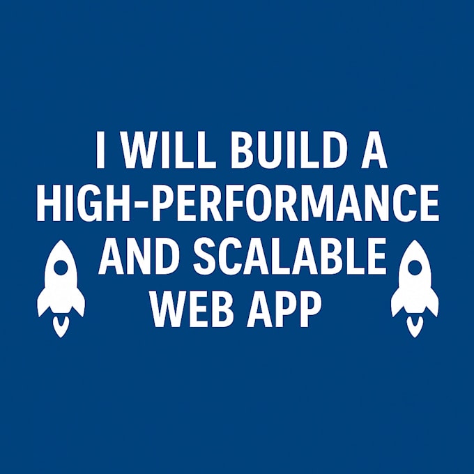Build a high performance and scalable web app by Shuvrapatra | Fiverr