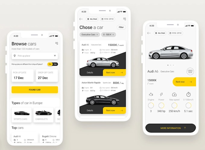 Ai car auction app ai car rental app ai car insurance app by Erikateam ...