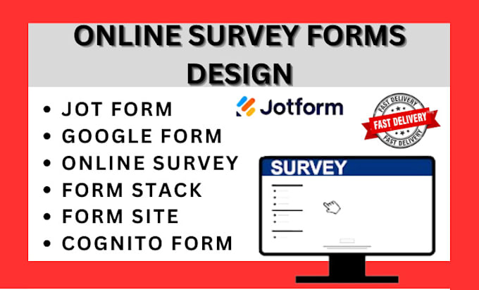 Create online survey, jot form, google form, type form, form stack ...